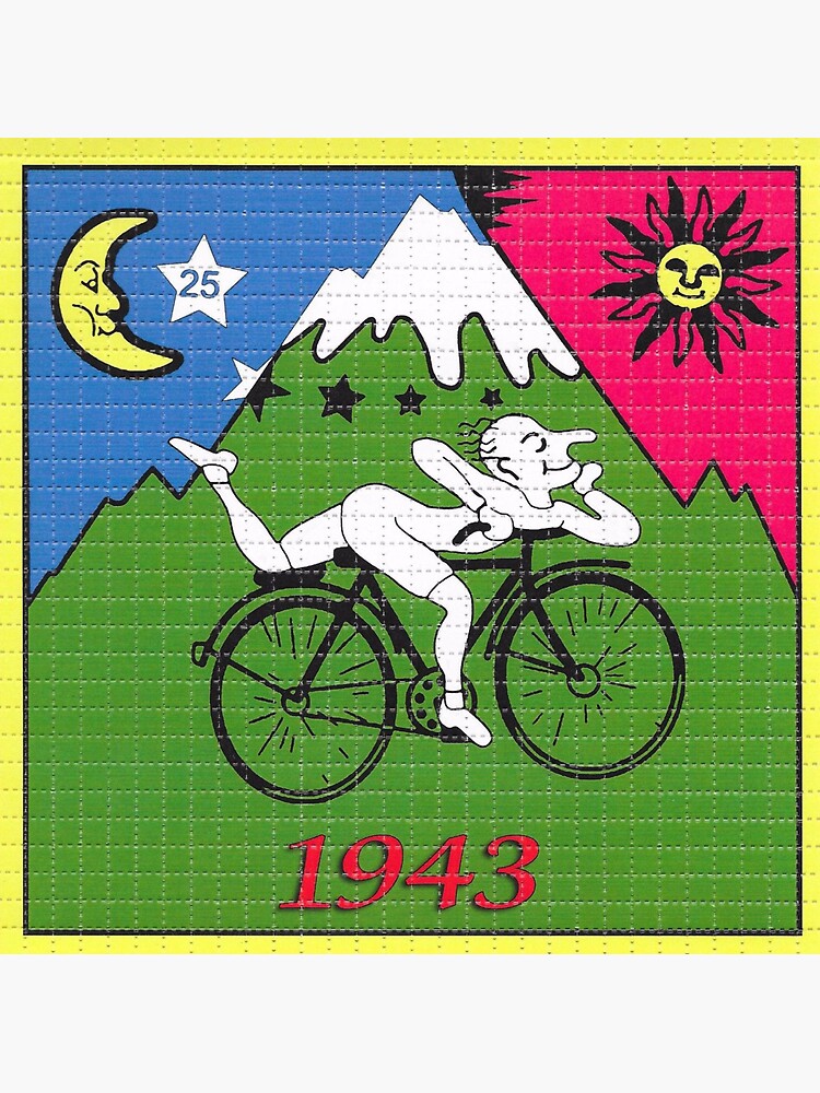 "LSD - Albert Hofmann - Bicycle Day" Sticker for Sale by eldar | Redbubble