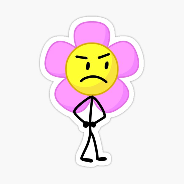 "Flower bfdi battle for dream island" Sticker by Adadita | Redbubble