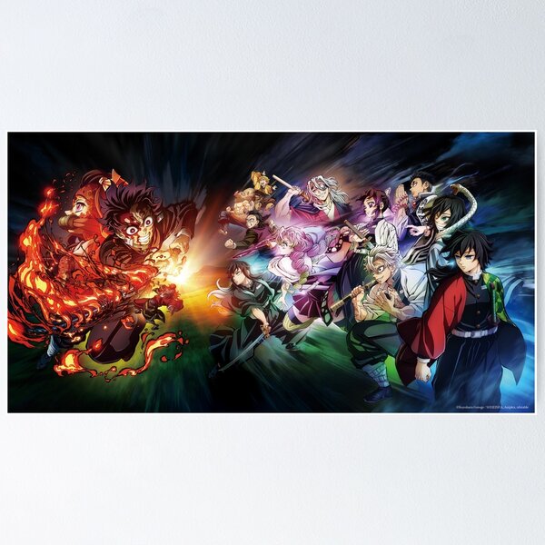 "Demon Slayer" Poster for Sale by Polafasola | Redbubble