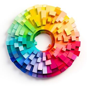 "Color Wheel. Color Blocks by Vladimir Shmoylov." Sticker for Sale by ...