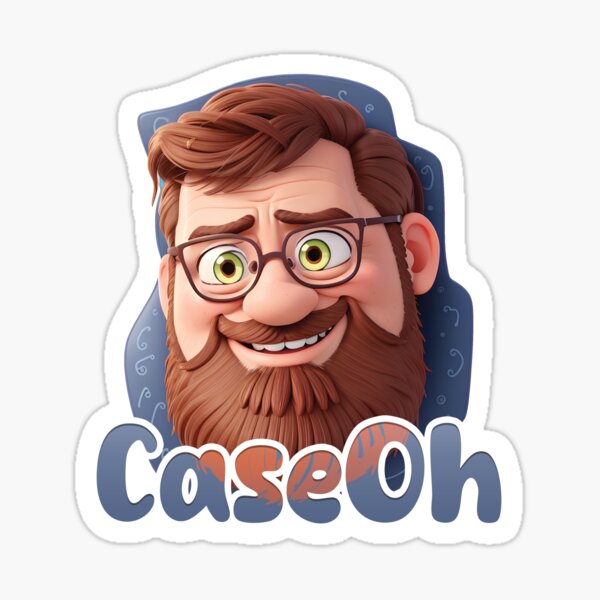 "Caseoh Sticker" Sticker for Sale by Stitch-Print | Redbubble