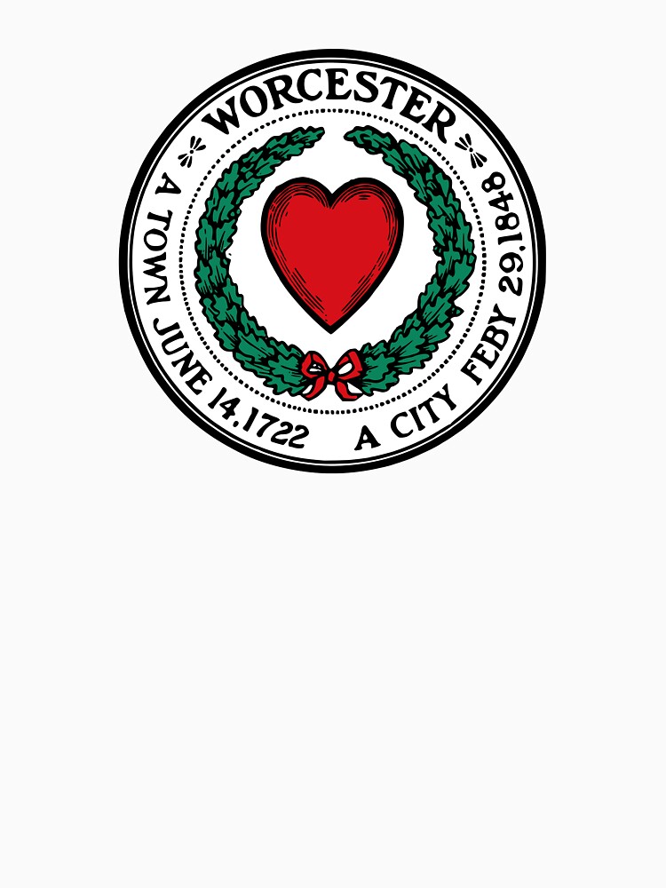 "Seal of Worcester" T-shirt for Sale by abbeyz71 | Redbubble | seal of ...