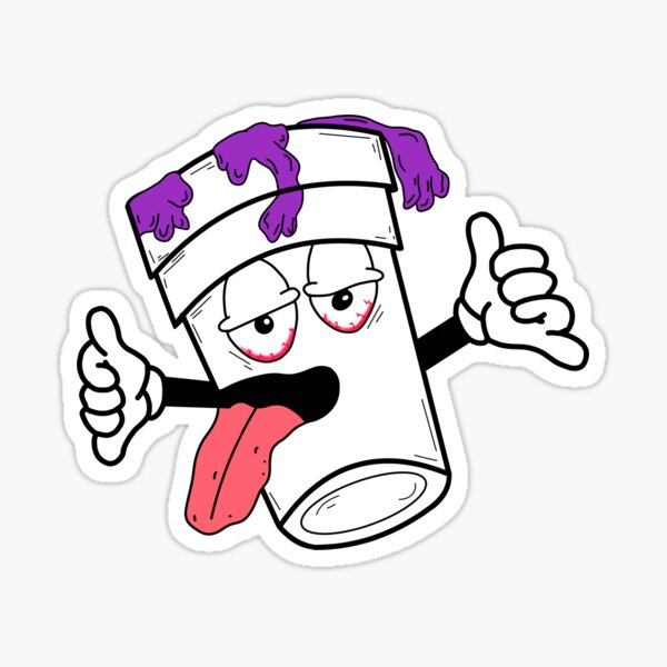 "Faded Lean Cup" Sticker for Sale by Threehitsdeep | Redbubble