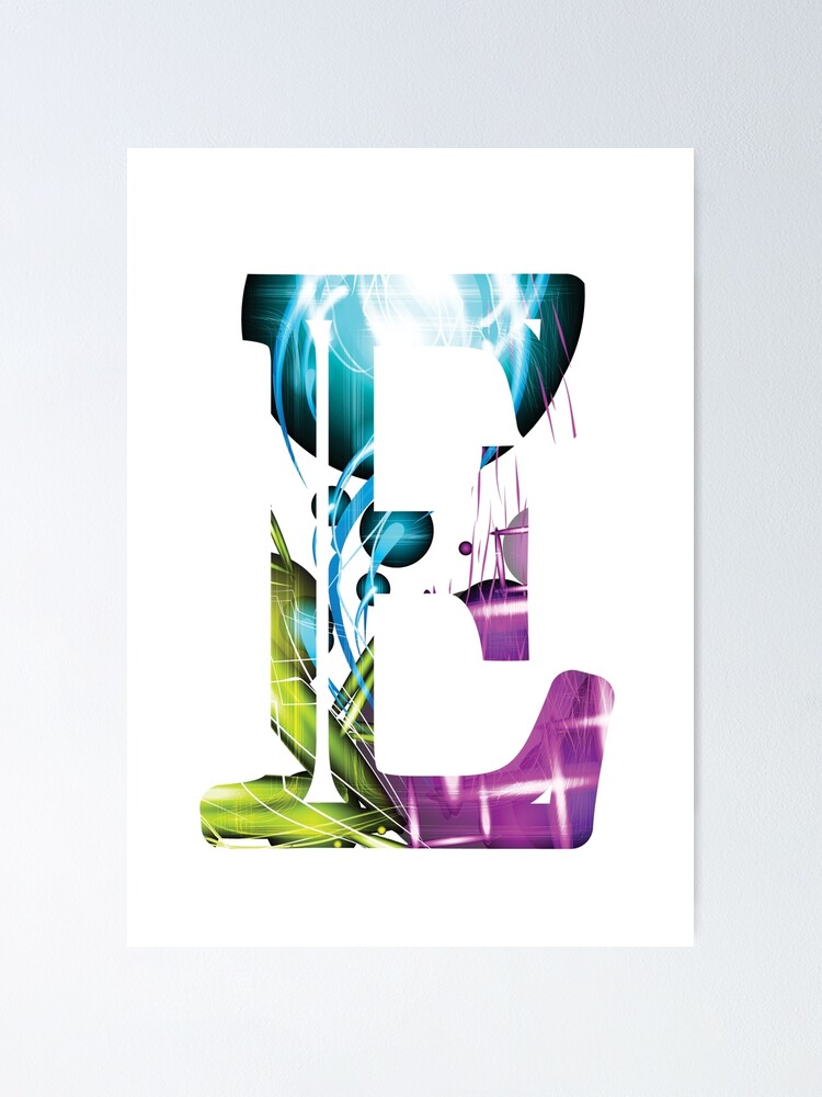"Letter E" Poster by shinevideo | Redbubble