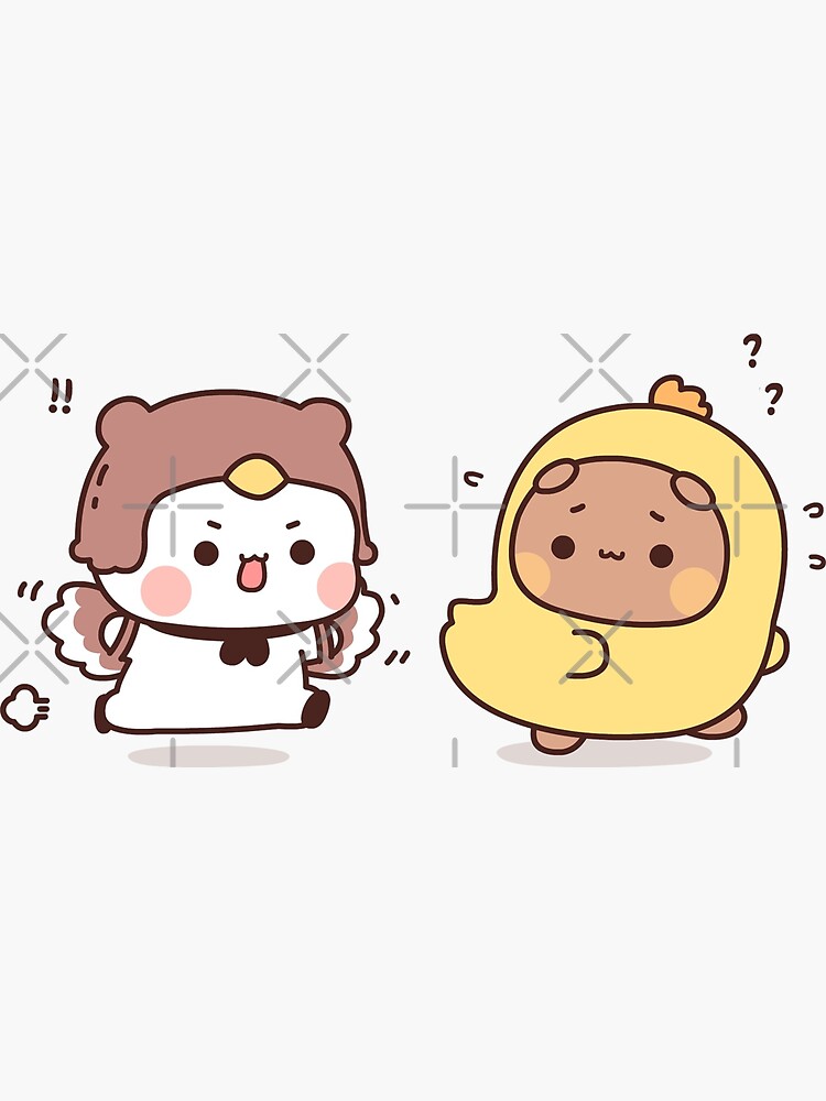 "Bubu and Dudu Chasing | Cute Bear Couple | Panda Yier | Bubu Brownie ...