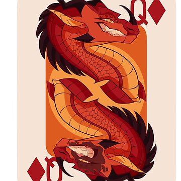 "Queen of Diamonds - Queen Scarlet WoF" Sticker for Sale by opalistt ...