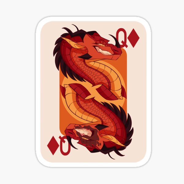"Queen of Diamonds - Queen Scarlet WoF" Sticker for Sale by opalistt ...
