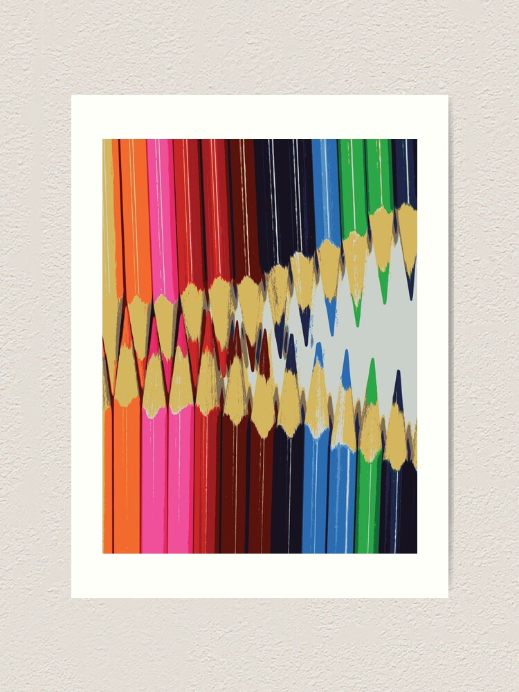 "COLORED PENCILS Pop Art" Art Print by BruceALMIGHTY | Redbubble