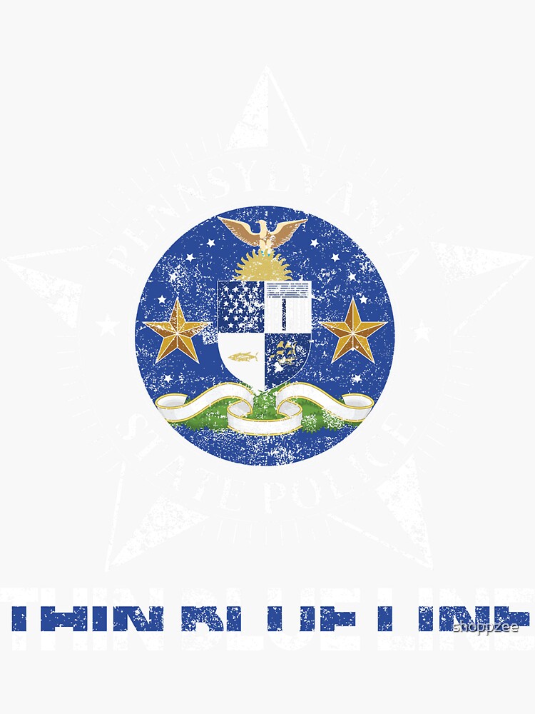 "Pennsylvania State Police Shirt PA State Trooper Shirt" Sticker for ...