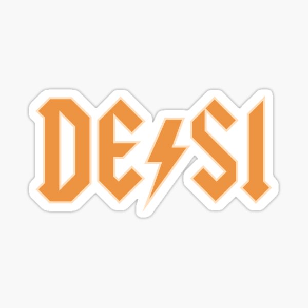 "DESI LOGO" Sticker for Sale by SQWEAR | Redbubble