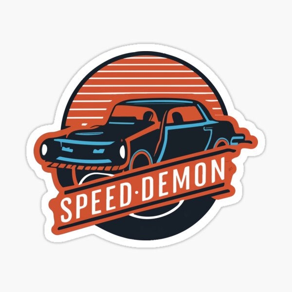 "Speed Demon - Minimalist Hot Rod Silhouette" Sticker for Sale by ...