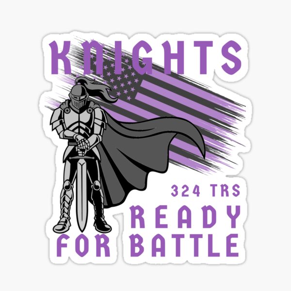 "324 TRS Knights" Sticker for Sale by AimHighShop | Redbubble