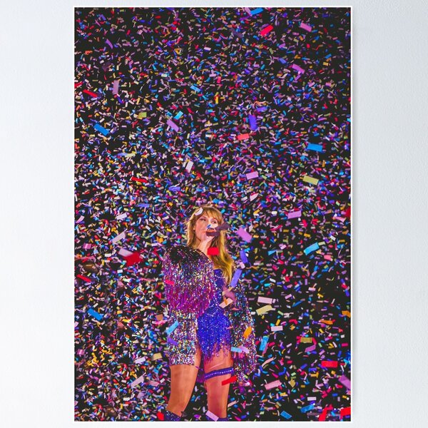 "Taylor confetti falling eras tour swift picture" Poster for Sale by ...