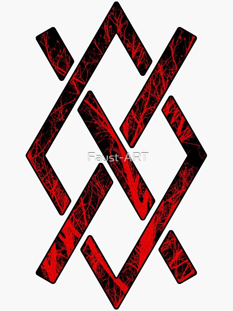 "Gungnir symbol" Sticker for Sale by Faust-ART | Redbubble