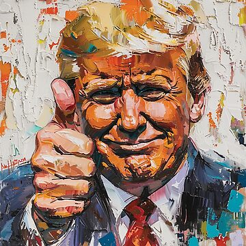 "Donald Trump Painting" Poster for Sale by MAGA-Goods | Redbubble