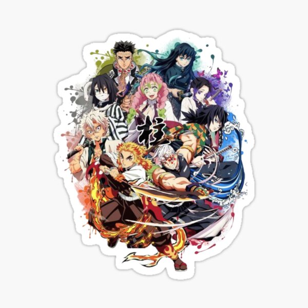 "demon slayer all hashira" Sticker for Sale by arichmStudopm | Redbubble
