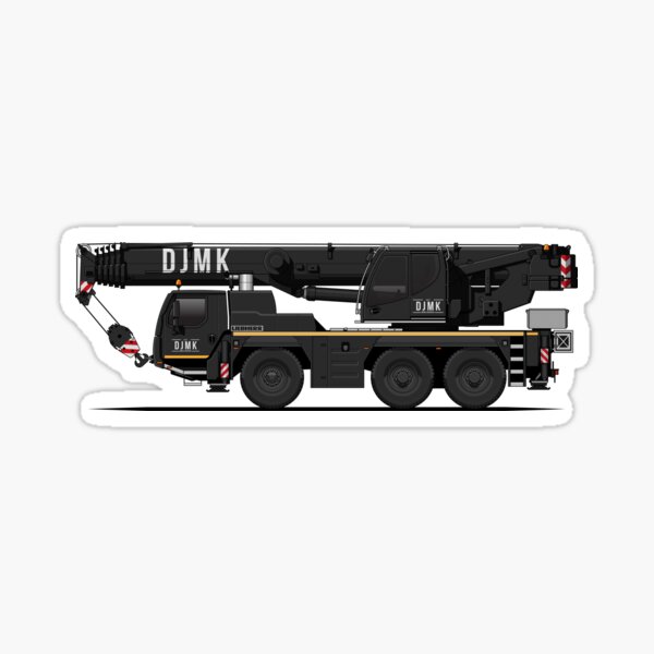 "Mobile Crane 62" Sticker for Sale by Heavy Machinery | Redbubble