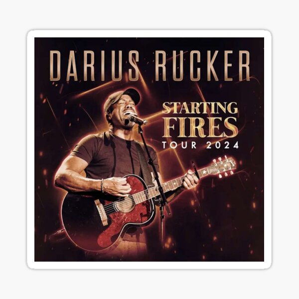 "DARIUS RUCKER STARTING FIRES TOUR 2024" Sticker for Sale by adamahoney ...