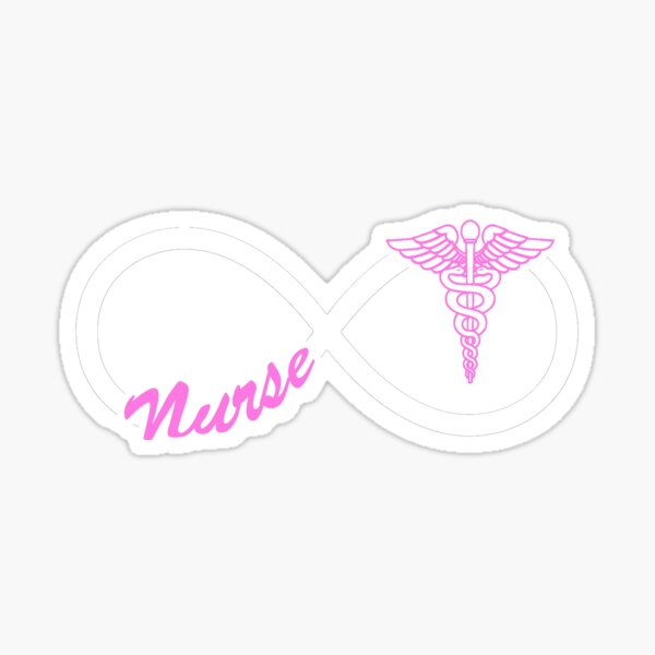"Nurse Infinity Symbol Nurse Forever Funny Nurse Shirt" Sticker by ...