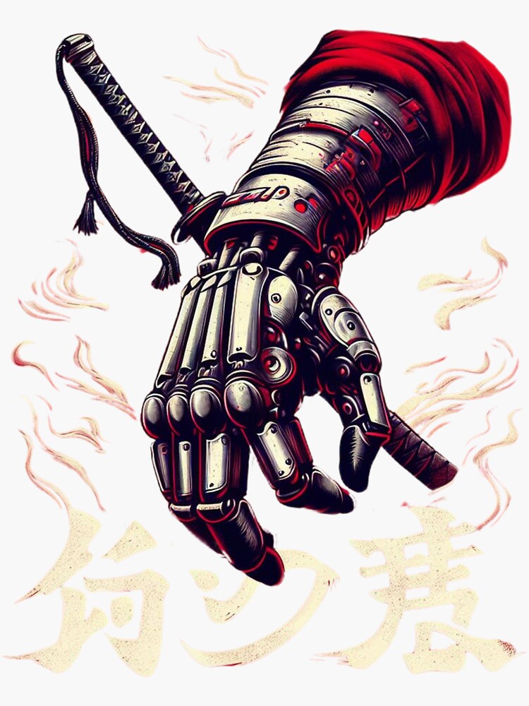 "sekiro prosthetic arm art" Sticker for Sale by Ps2Player | Redbubble