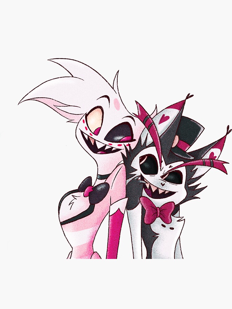 "We’re both losers baby, Husk and Angel hazbin hotel" Sticker for Sale ...