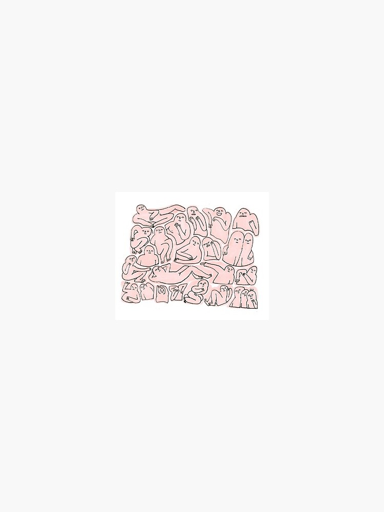 "Pink People" Sticker for Sale by carpoline | Redbubble