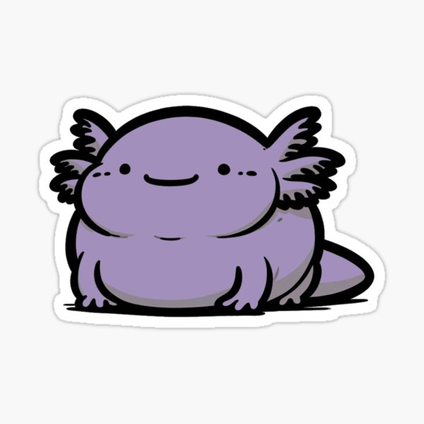 "Cute Purple Axolotl" Sticker for Sale by YuckUncky | Redbubble