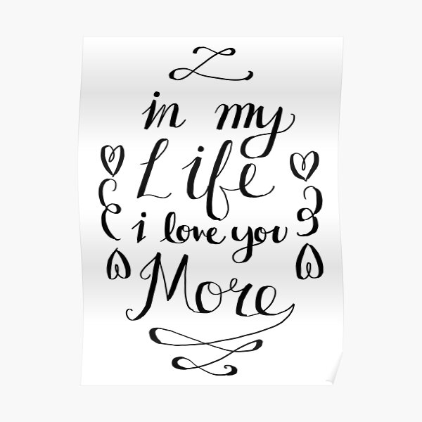 "Beatles - In My Life" Poster for Sale by luciddreame | Redbubble
