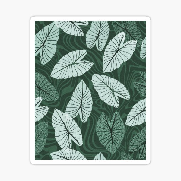 "Reflections of Kalo-Evergreen" Sticker for Sale by Linda Maliuana ...