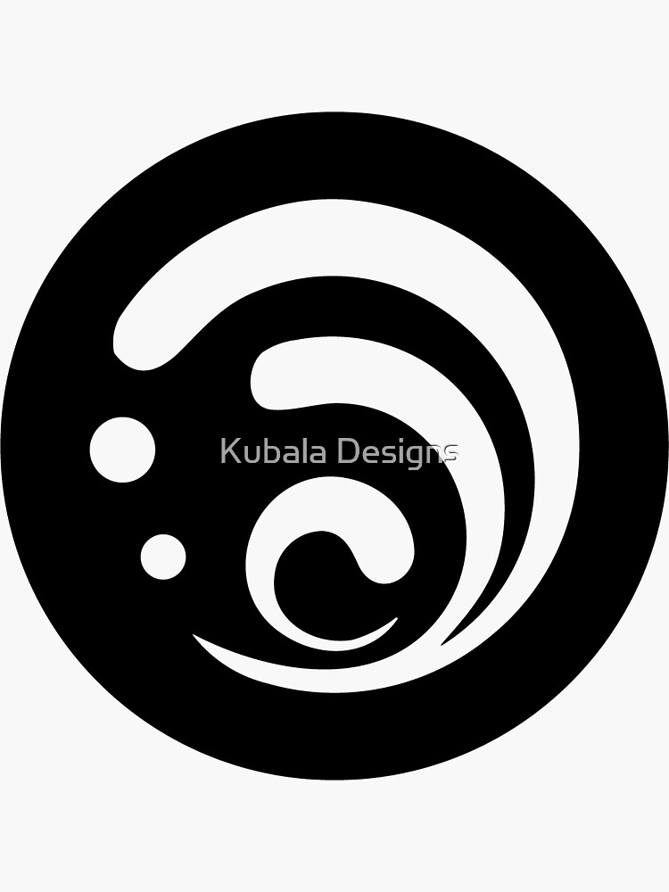 "Genshin Impact Hydro Element Symbol" Sticker for Sale by Kubala ...