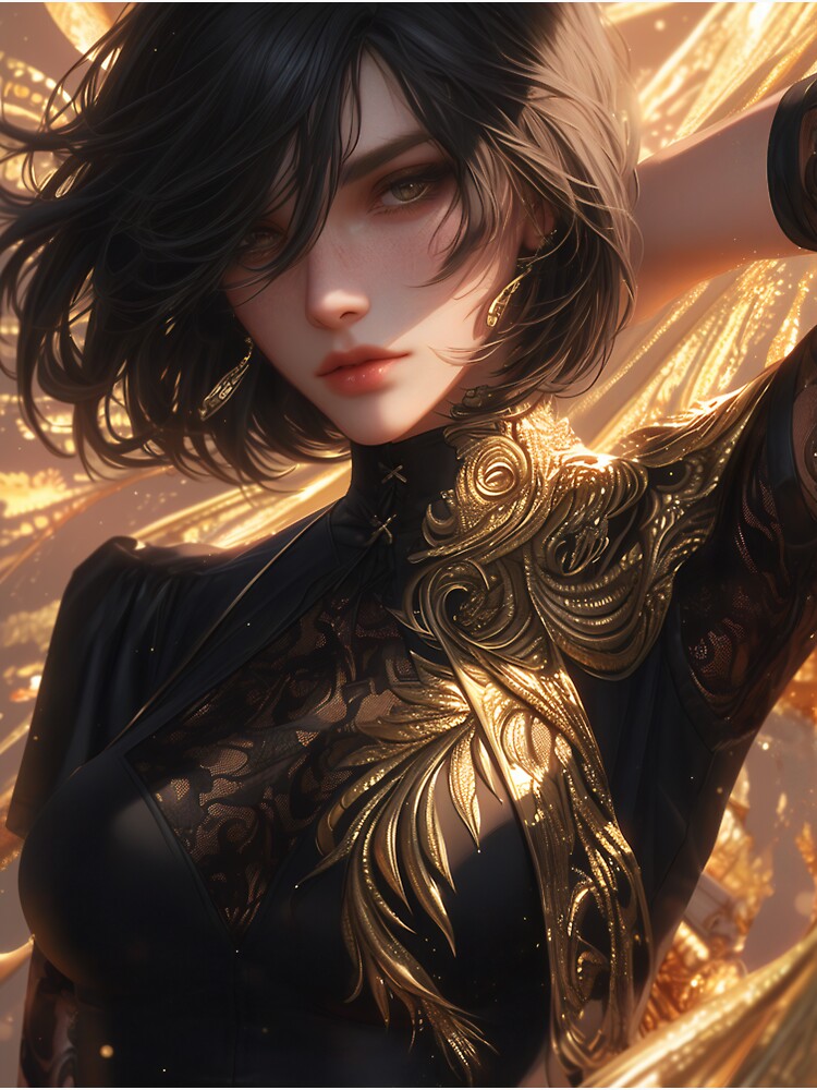 "Throne of Elegance: The Golden Sovereign" Sticker for Sale by ...