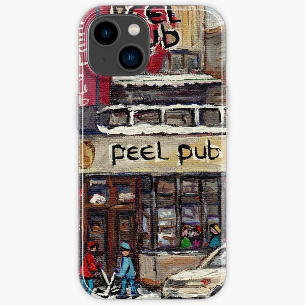 " Peel Pub And Cafe Republique Rue Peel Montreal Winter Street Scene ...