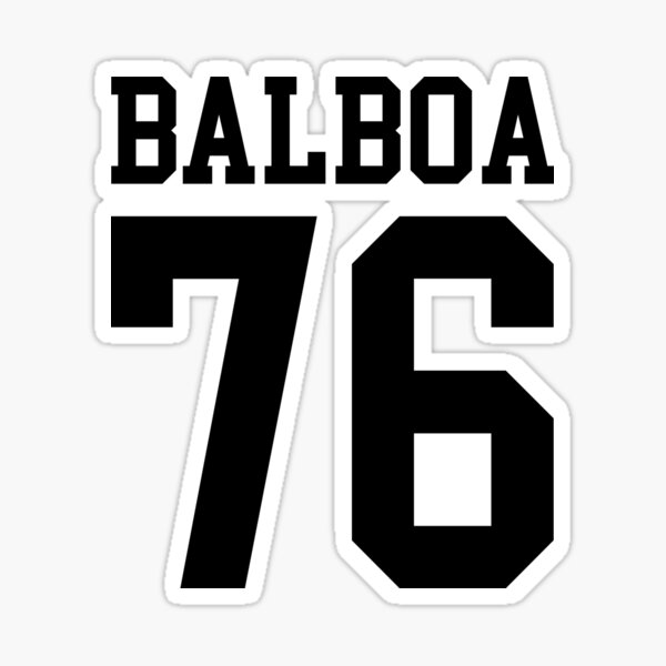"Balboa 76" Sticker for Sale by bkxxl | Redbubble