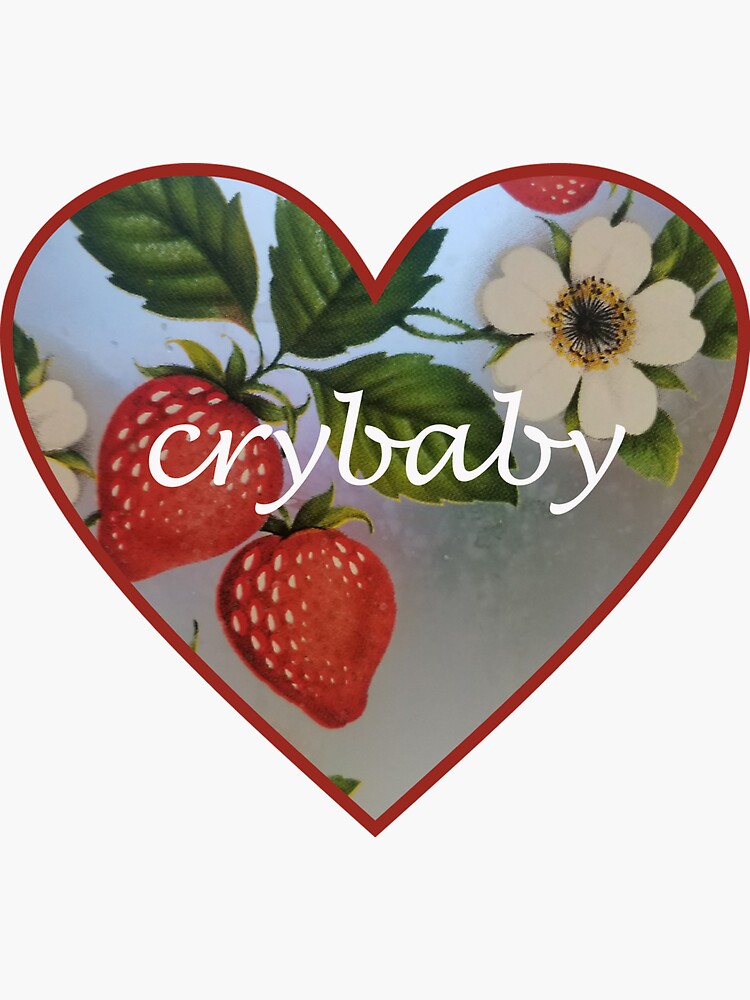 "Strawberry Crybaby" Sticker by Hallagay | Redbubble