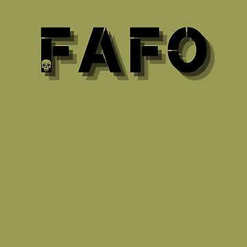 "FAFO" Sticker for Sale by YoungMind95 | Redbubble