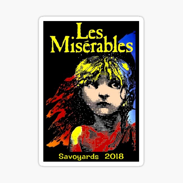 "LES MISERABLES : Vintage Play" Sticker for Sale by posterbobs | Redbubble