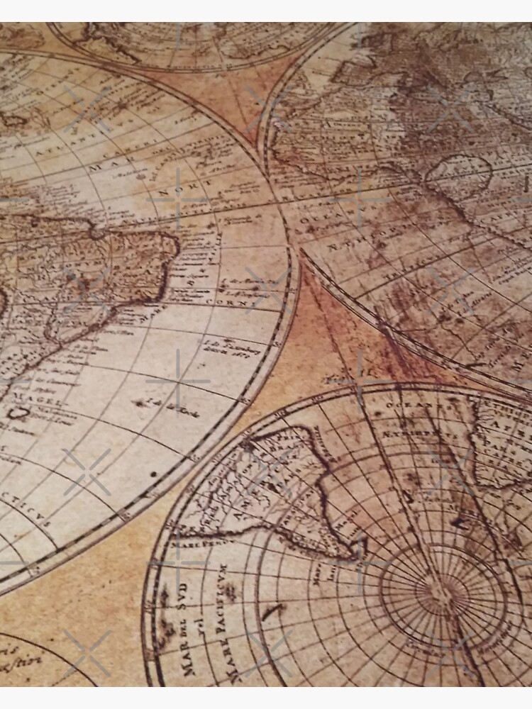"old map" Sticker for Sale by Destinatioartox | Redbubble