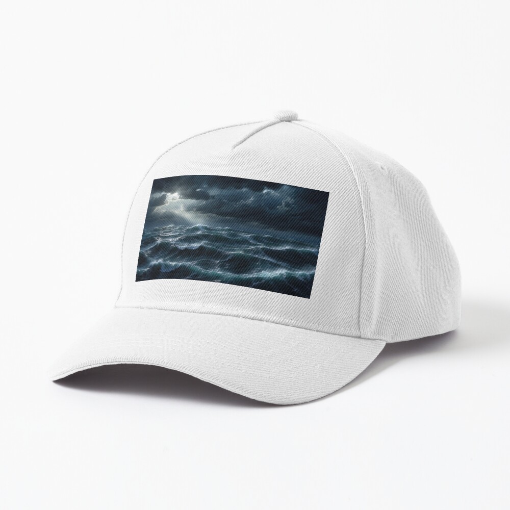 "Stormy sea at night. Heavy sea. A strong storm with big waves in the ...