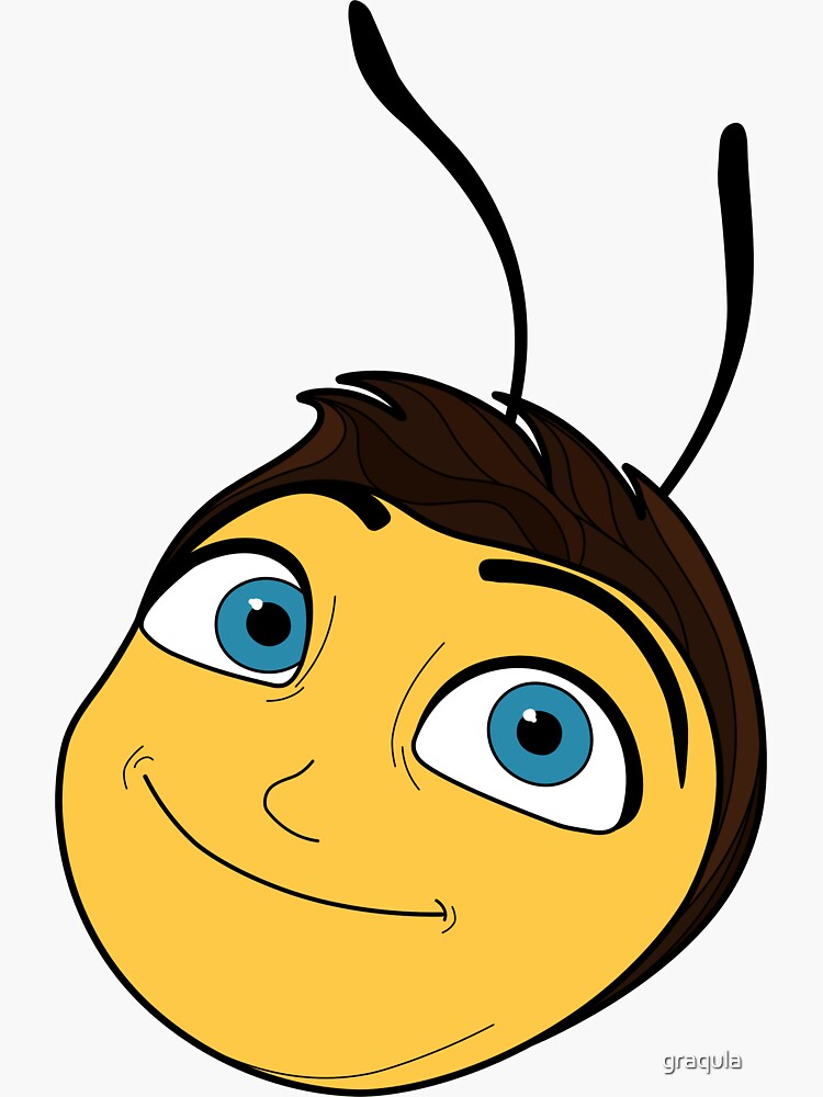 "Barry Benson Bee Movie Sticker" Sticker for Sale by graqula | Redbubble