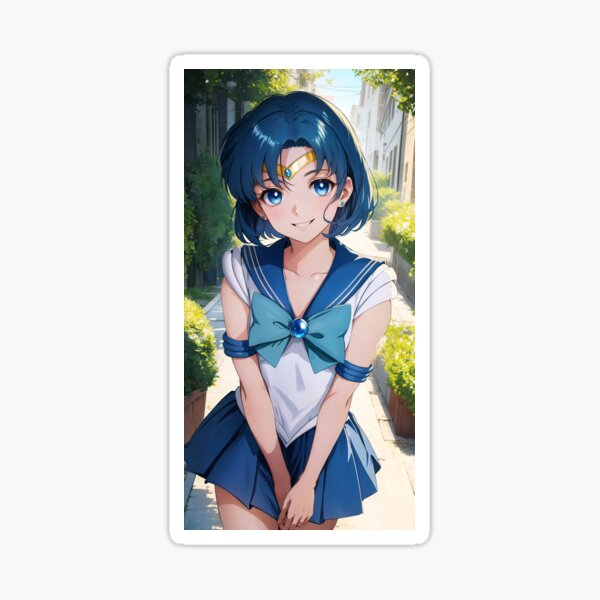 "Cute Anime Girl, Ami Mizuno" Sticker for Sale by iloveanimechibi ...