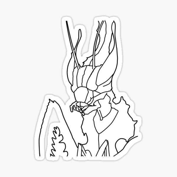 "Praying mantis" Sticker for Sale by QuielRS | Redbubble