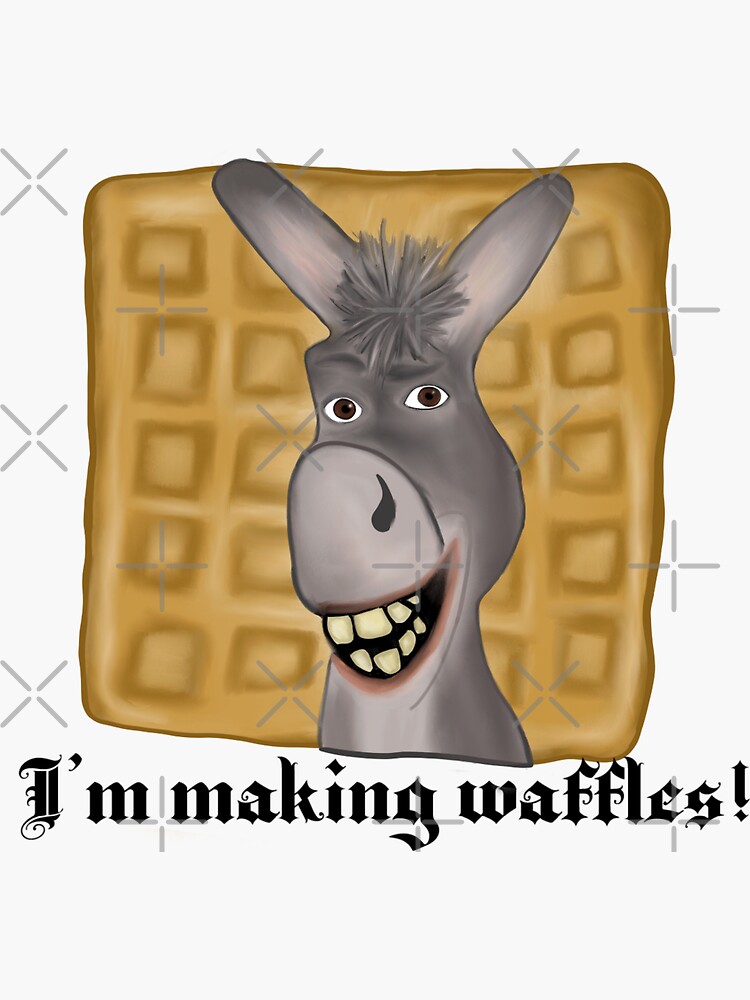 Donkey Shrek Meme Waffles Donkey Waffles – Purpleseamstress Fabric