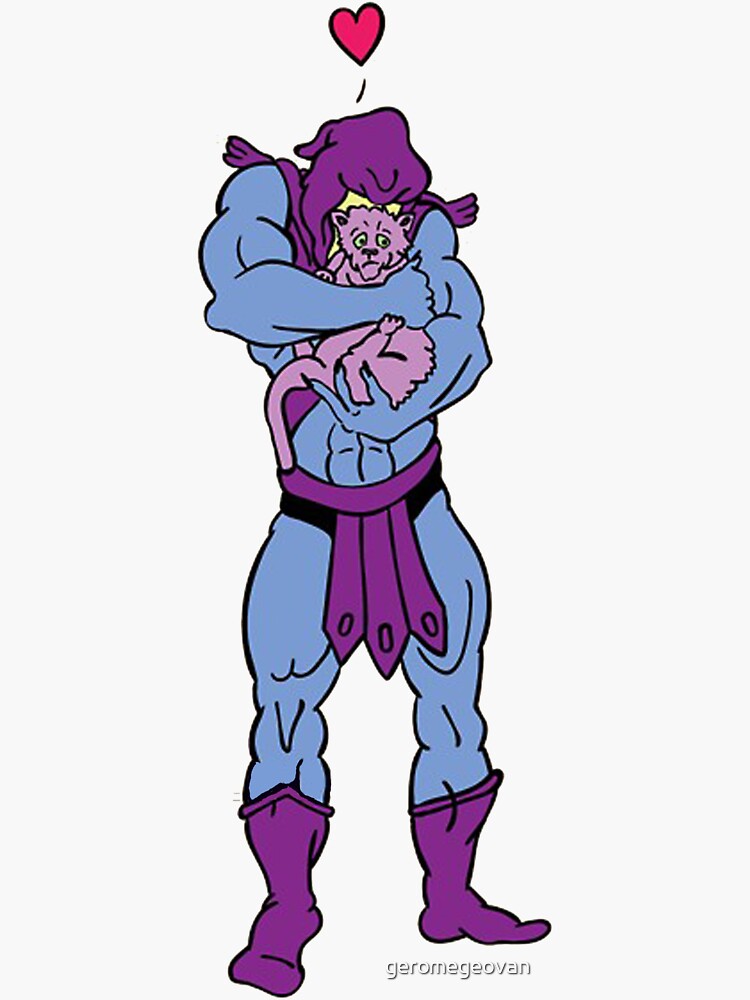 "Skeletor " Sticker for Sale by geromegeovan | Redbubble