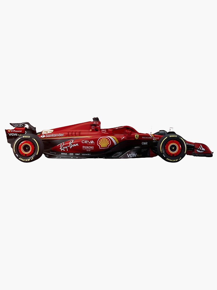 "Ferrari F1 car 2024 SF-24" Sticker for Sale by F1Fanatic04 | Redbubble