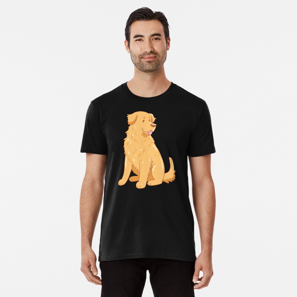 "Cute golden retriever dog art" Sticker for Sale by YaraCuteArt | Redbubble