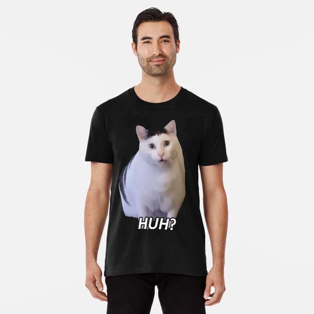 "Huh Cat Meme Funny" Sticker for Sale by IcePools | Redbubble