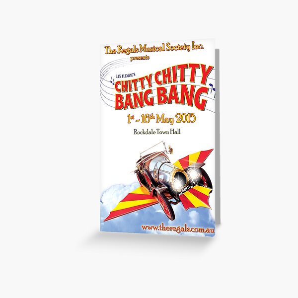 "Chitty Chitty Bang Bang" Greeting Card for Sale by RegalsMusicals ...