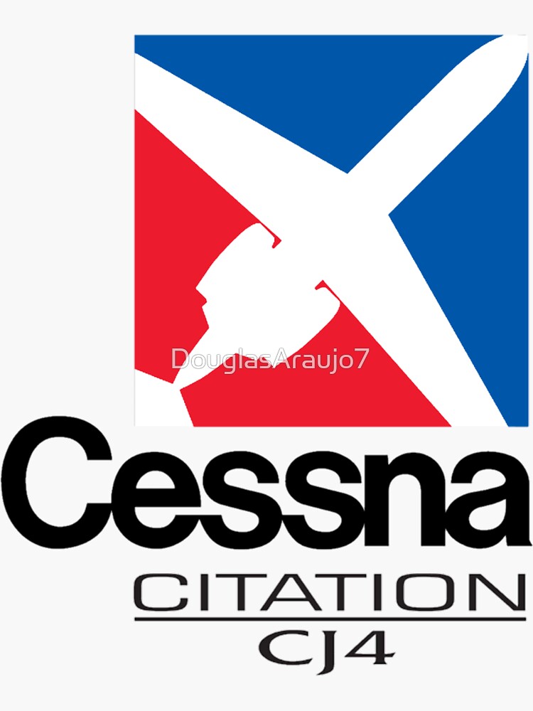 Sticker for Sale mit "Benutzerdefiniertes Cessna Citation CJ4-Logo" von ...