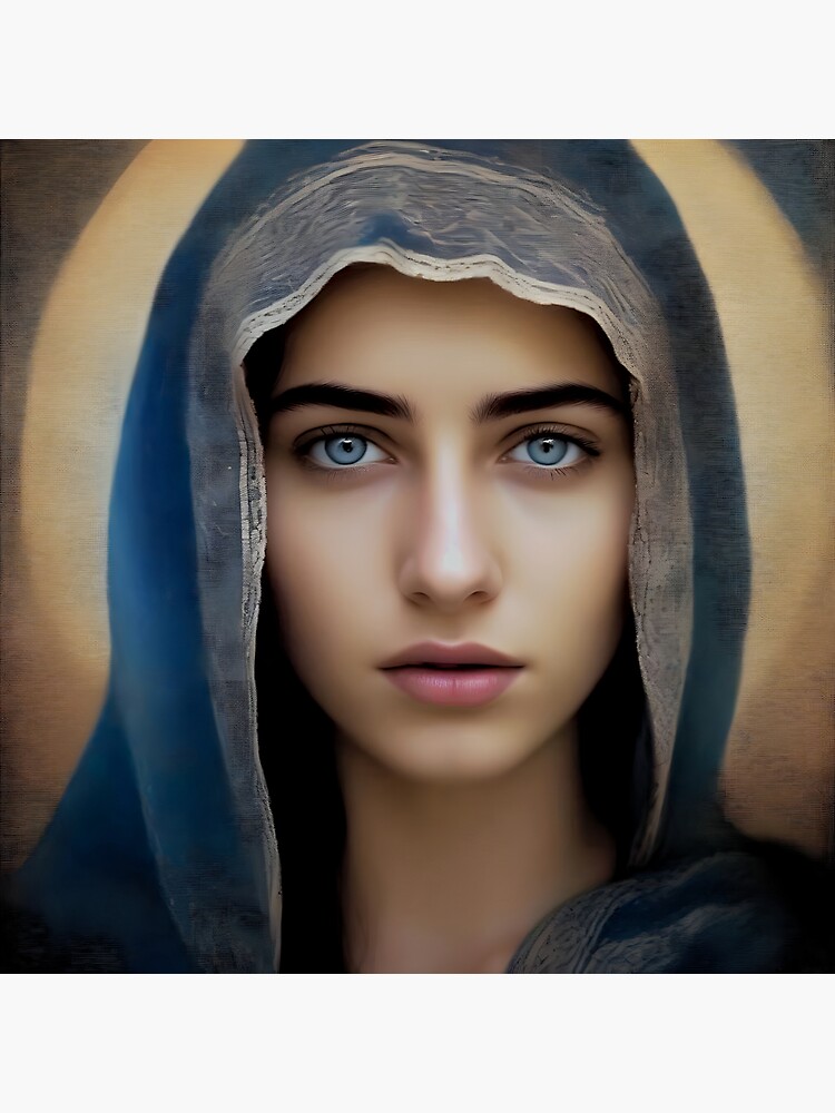 "Image of Holy Mary " Sticker for Sale by bogfl | Redbubble