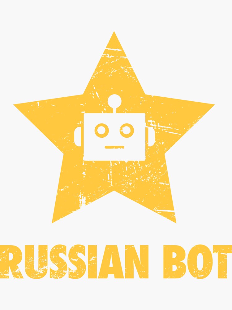 "Funny Russian Bot / Internet Troll" Sticker by ethandirks | Redbubble